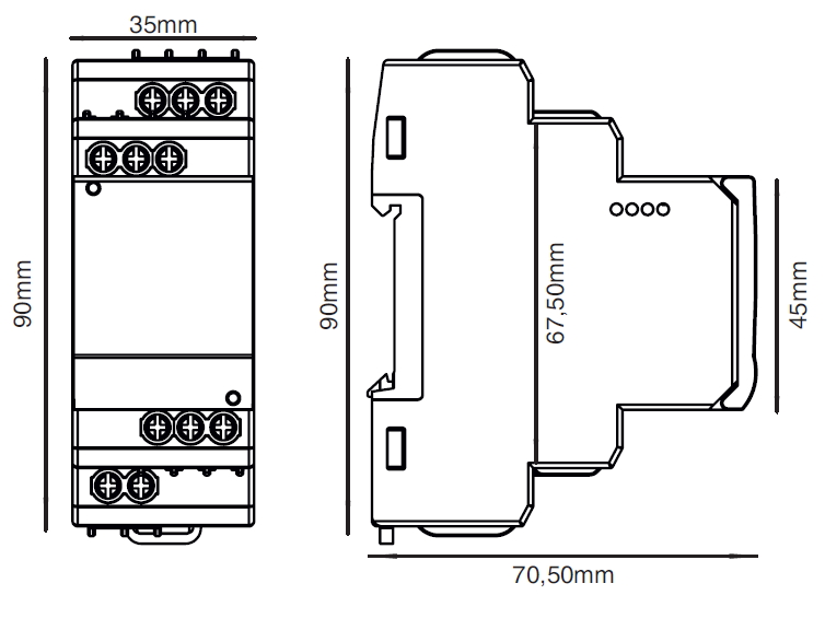 Voltage monitoring relay 900VPR-2